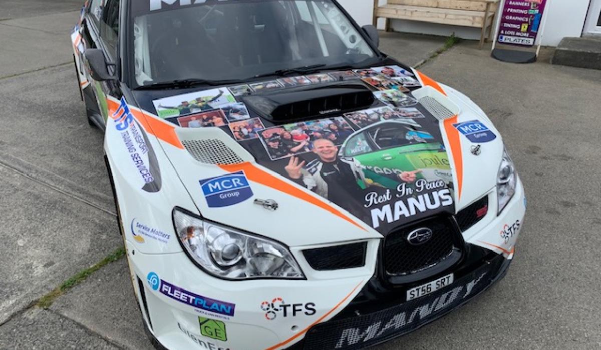 Iconic rally cars emblazoned with touching tributes to Manus Kelly ...