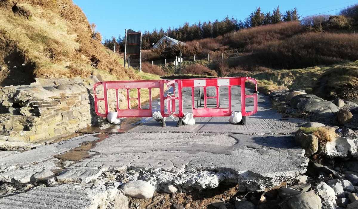 Access to popular Donegal beach access limited due to storm damage ...