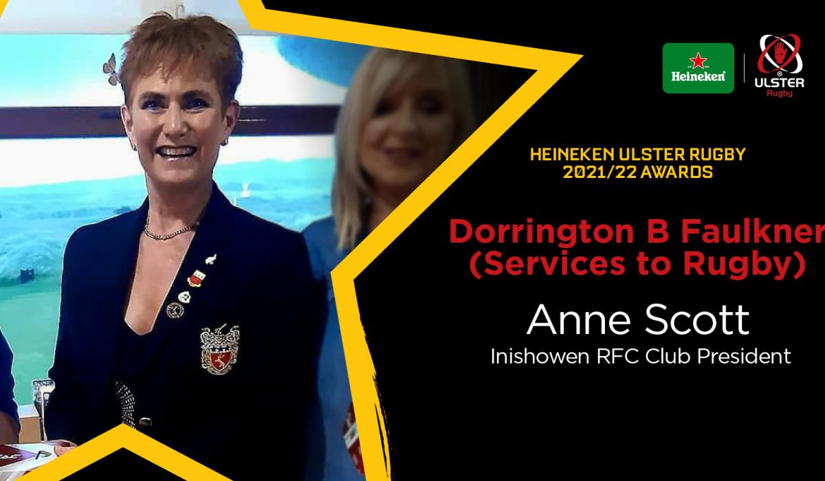 Inishowen rugby stalwart Anne Scott receives award - Donegal Live