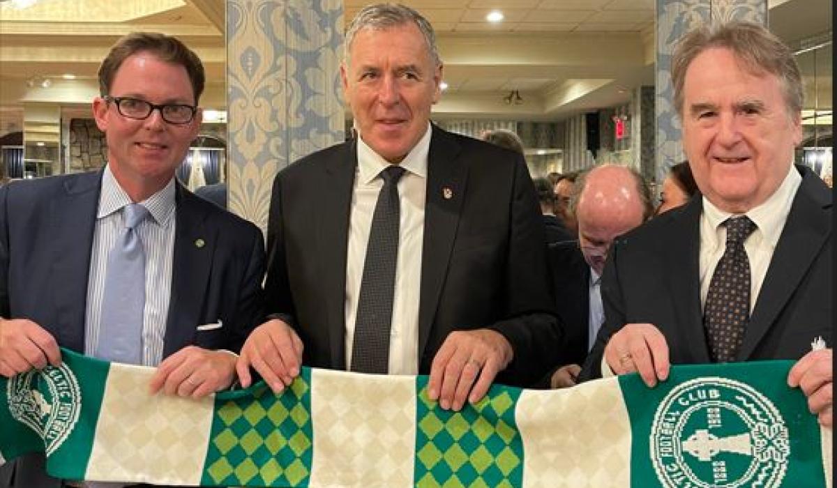 Packie Bonner receives the Donegal Association of New York's Donegal ...