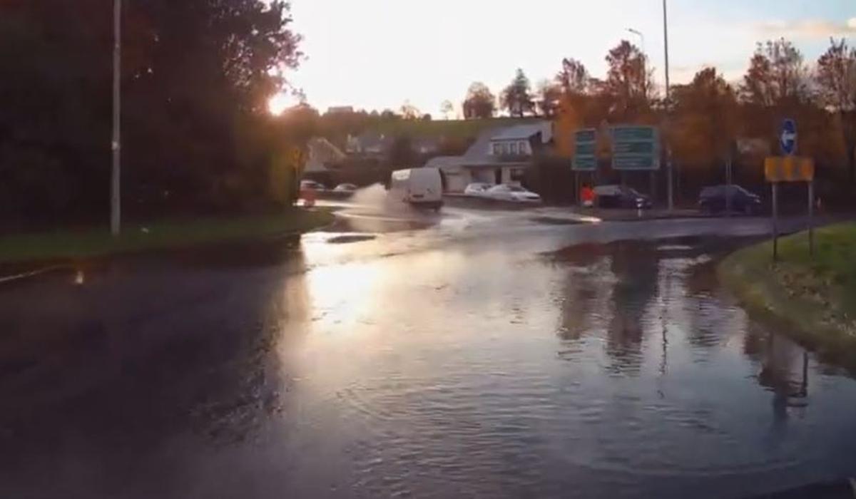 Blocked drain blamed for recent flooding at Letterkenny roundabout ...