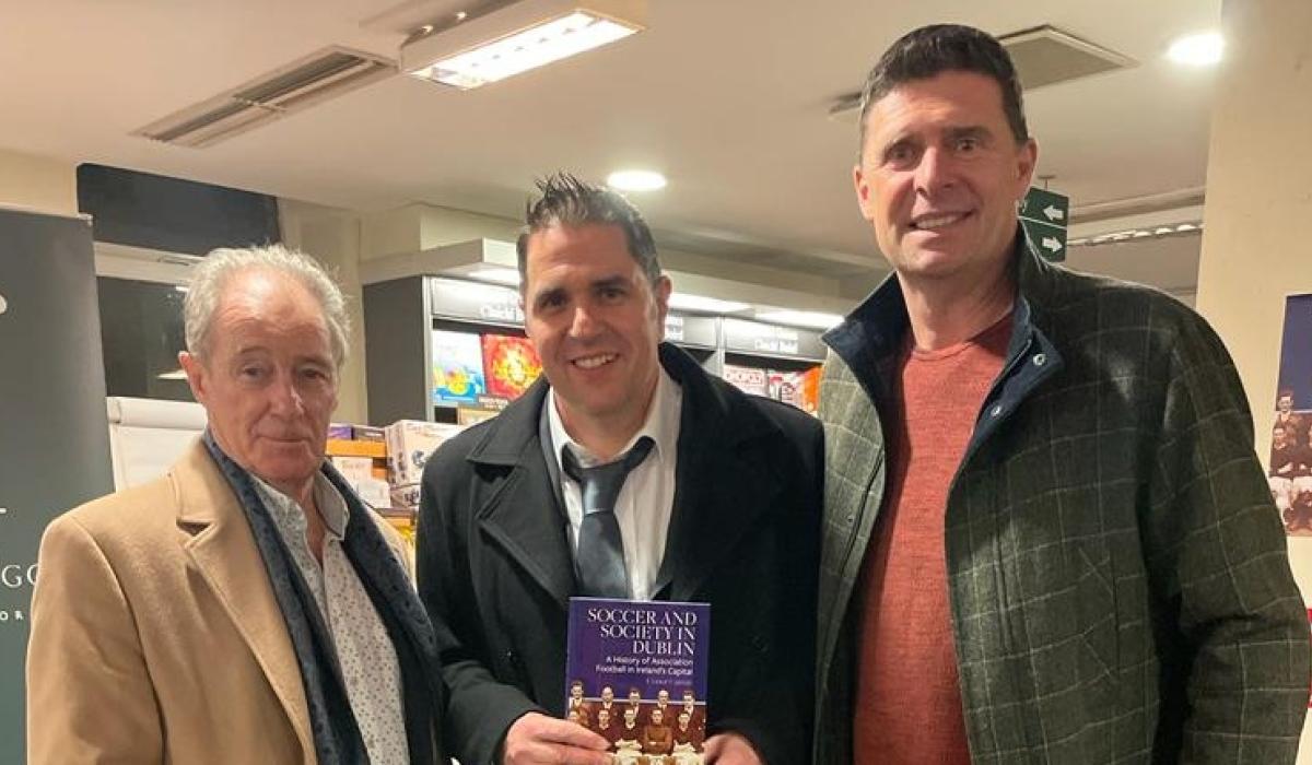 Brian Kerr and Niall Quinn help Ardara author Dr Conor Curran launch ...