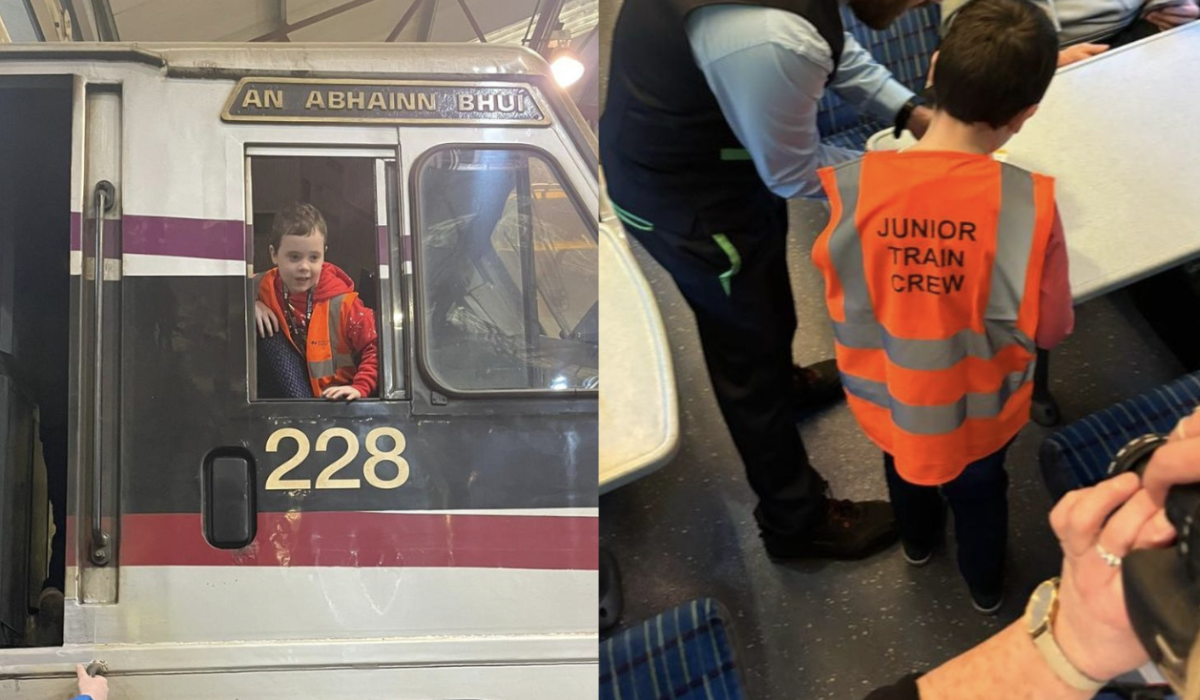 Little boy (7) gets to live his dream as a train driver - Donegal Live