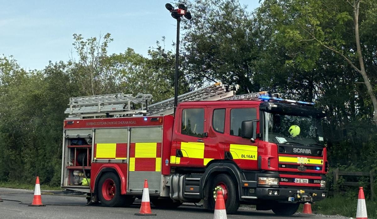 Car gutted by fire on busy stretch of N15 near Laghey - Donegal Live