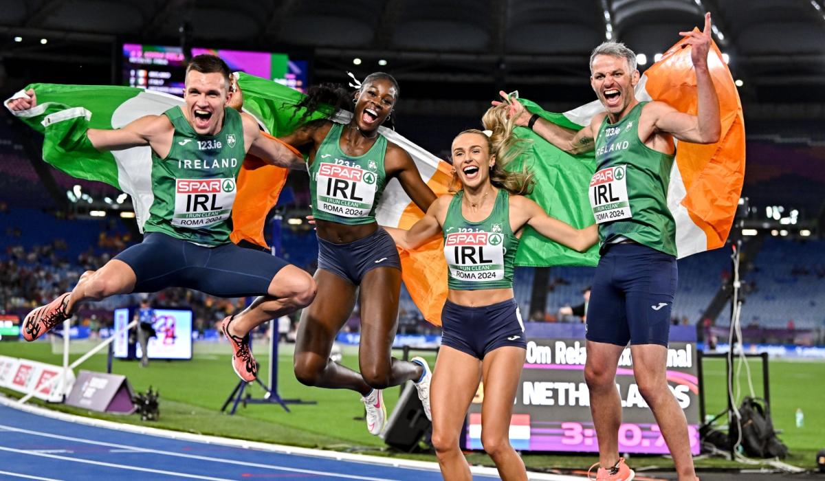 Chris O'Donnell wins magical European gold with Ireland mixed 4x400m ...