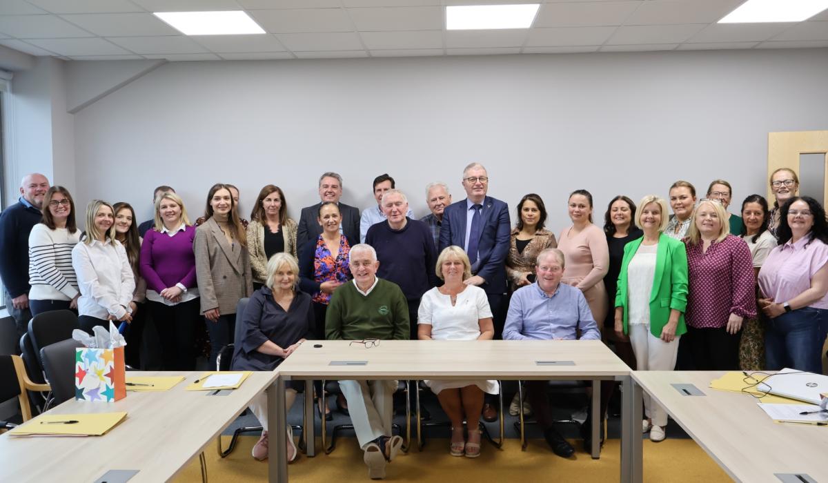 Patsy McGonagle crosses the finish line as Chair of DLDC - Donegal Live