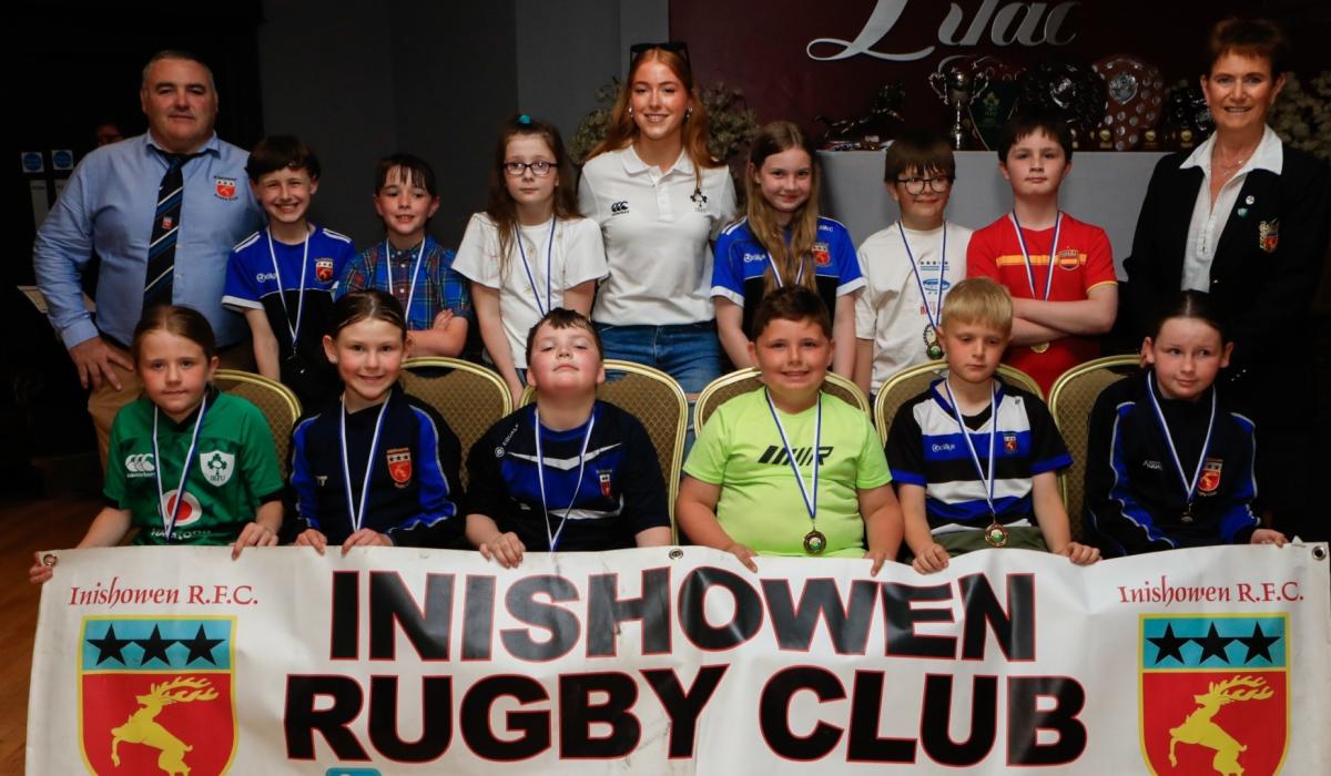 Erin McConalogue hands out prizes at Inishowen RFC annual awards event ...