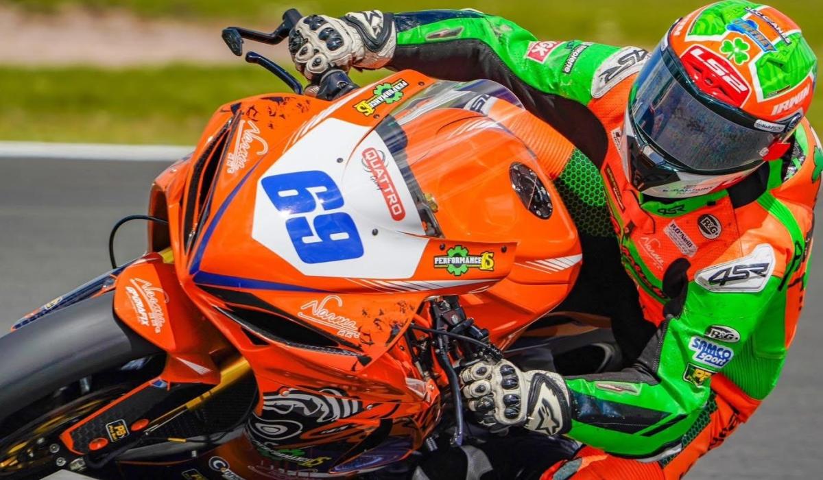 Double podium for Rhys Irwin on emotional outing at Donington Park - Donegal Live