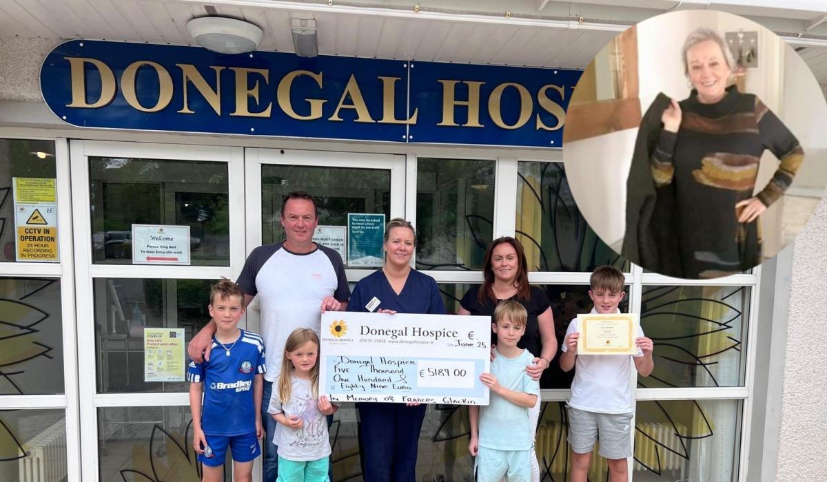 Family of the late Buncrana woman Frances Glackin raises €5,000 for Donegal Hospice - Donegal Live