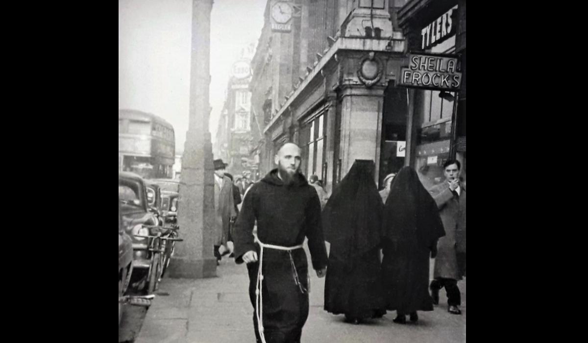 Powerful image of late Fr Mark Coyle OFM Cap ‘Under Clerys’ clock’ in ...