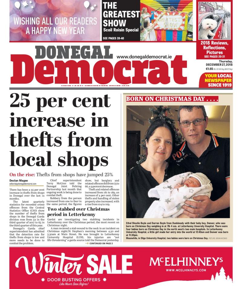 A look at Thursday's Donegal Democrat Front Page - Donegal Live