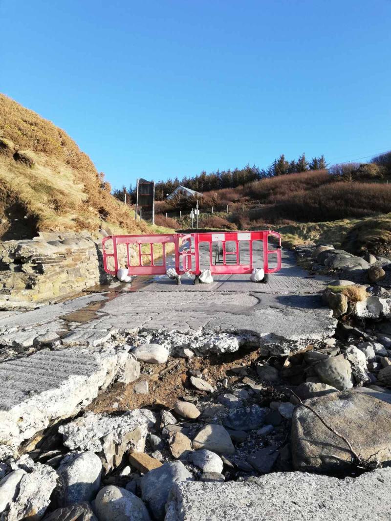 Access to popular Donegal beach access limited due to storm damage ...
