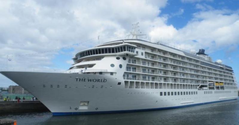 Excitement as unique cruise ship 'The World' docks in Killybegs - Donegal Live