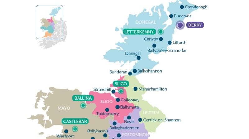 Eight Donegal towns feature in important Western Development Commission ...