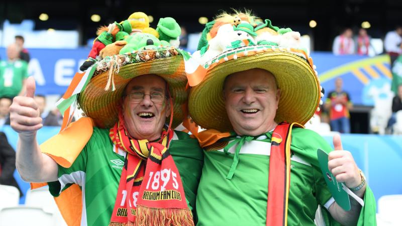 'I suppose supporting the Irish team like we do is just in your blood ...