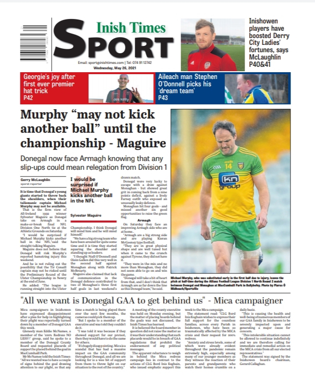 Inish Times for all the peninsula's news and sport - Donegal Live