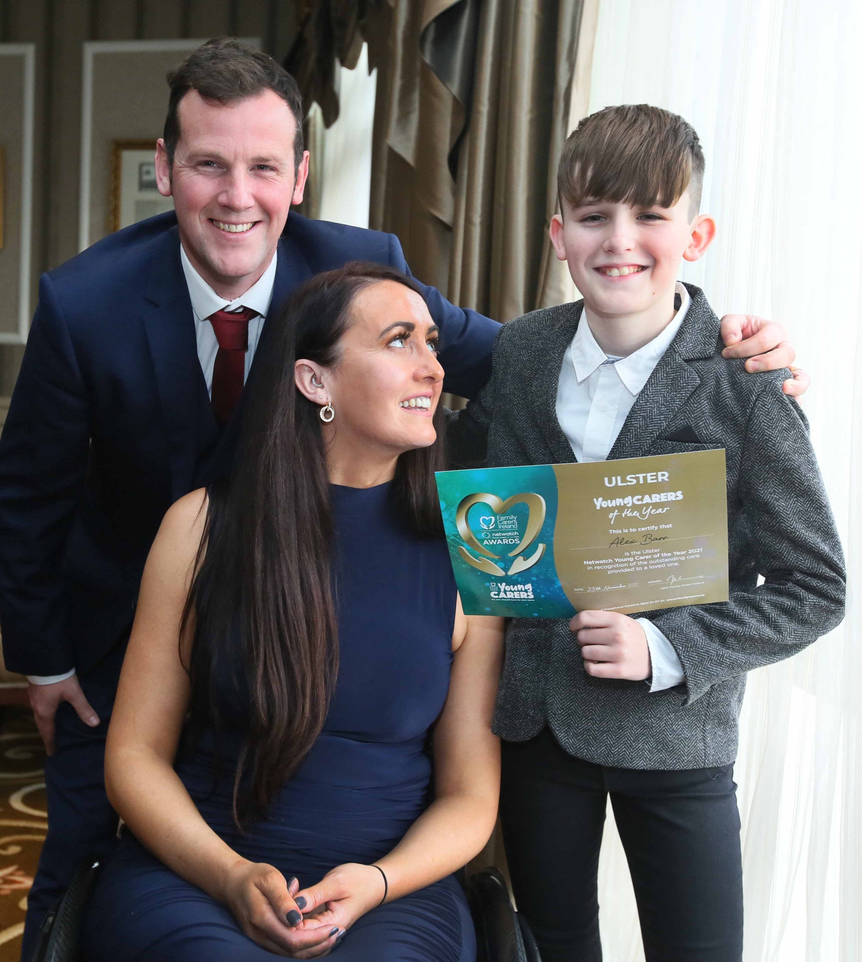 Donegal boy (11) who cares for mother recognised at national awards ...
