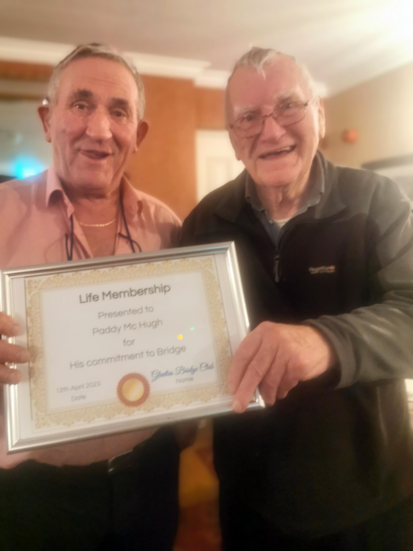 Gallery: Paddy McHugh celebrates his 90th birthday with Glenties Bridge ...